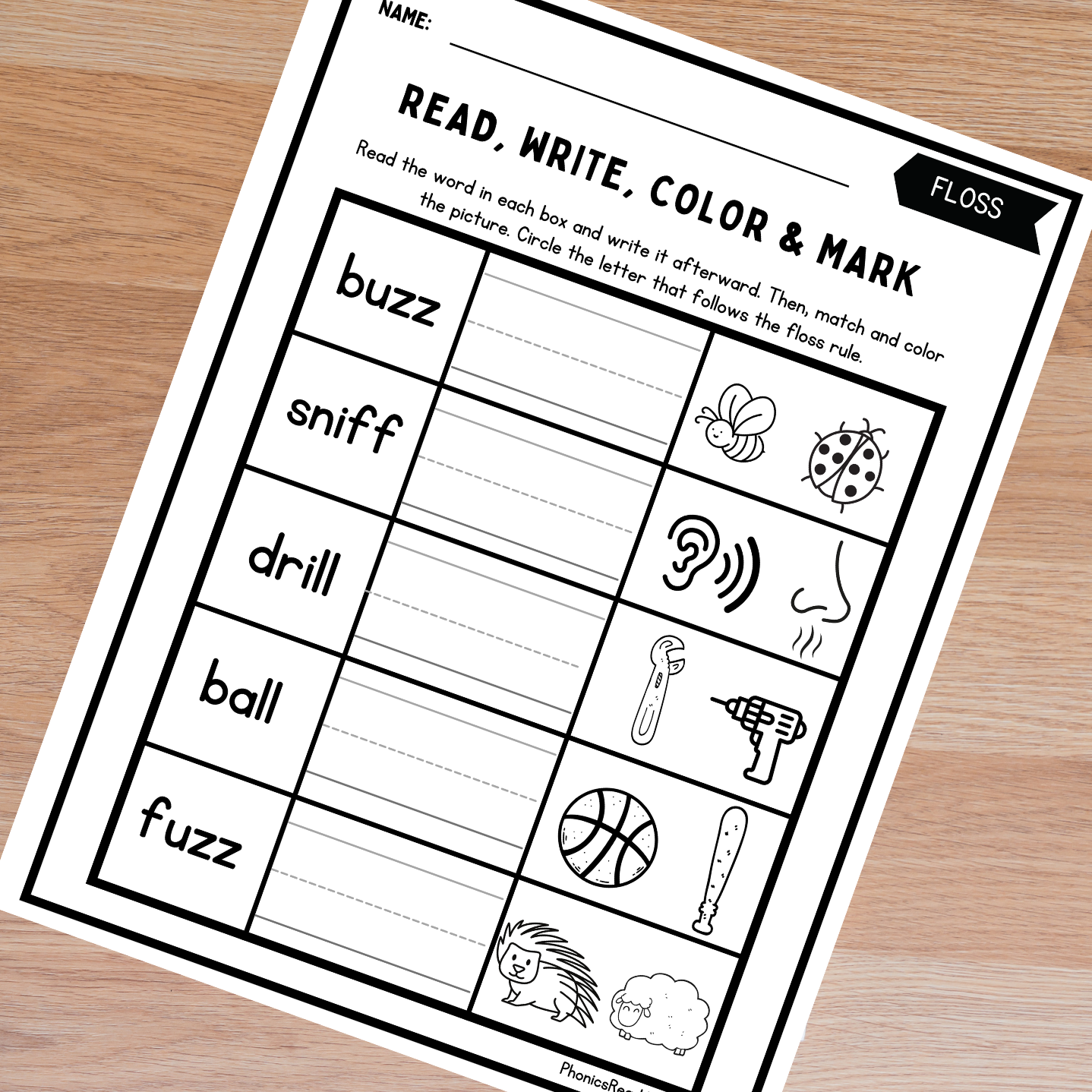 Classroom Activities – Phonics Read-Alouds